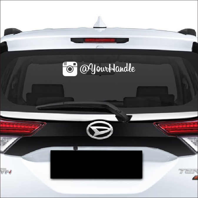 Car Window Sticker INSTAGRAM TIKTOK FACEBOOK CUSTOM Sticker | Shopee ...