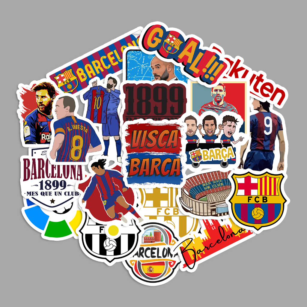 STICKER PACK - FC BARCELONA | SUITcase STICKER TUMBLER STICKER HELMET ...