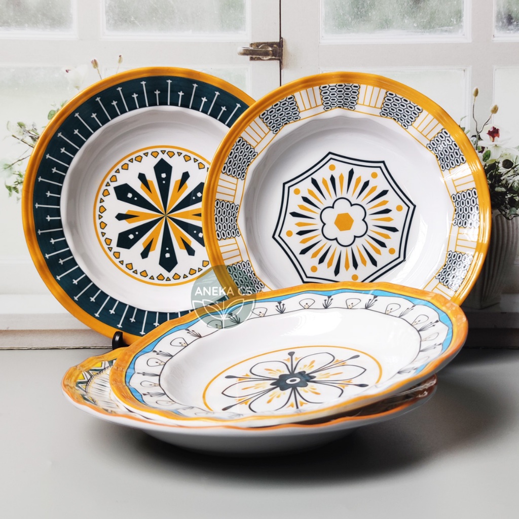 10.5 inch Aesthetic Melamine Plate - Aesthetic Plate - Large Dinner ...