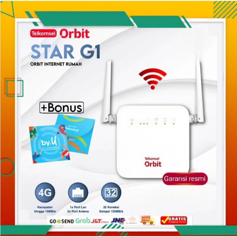 Telkomsel Star Z2 G1 Orbit Modem Wifi Internet 4G Hi Speed Router 2 ...