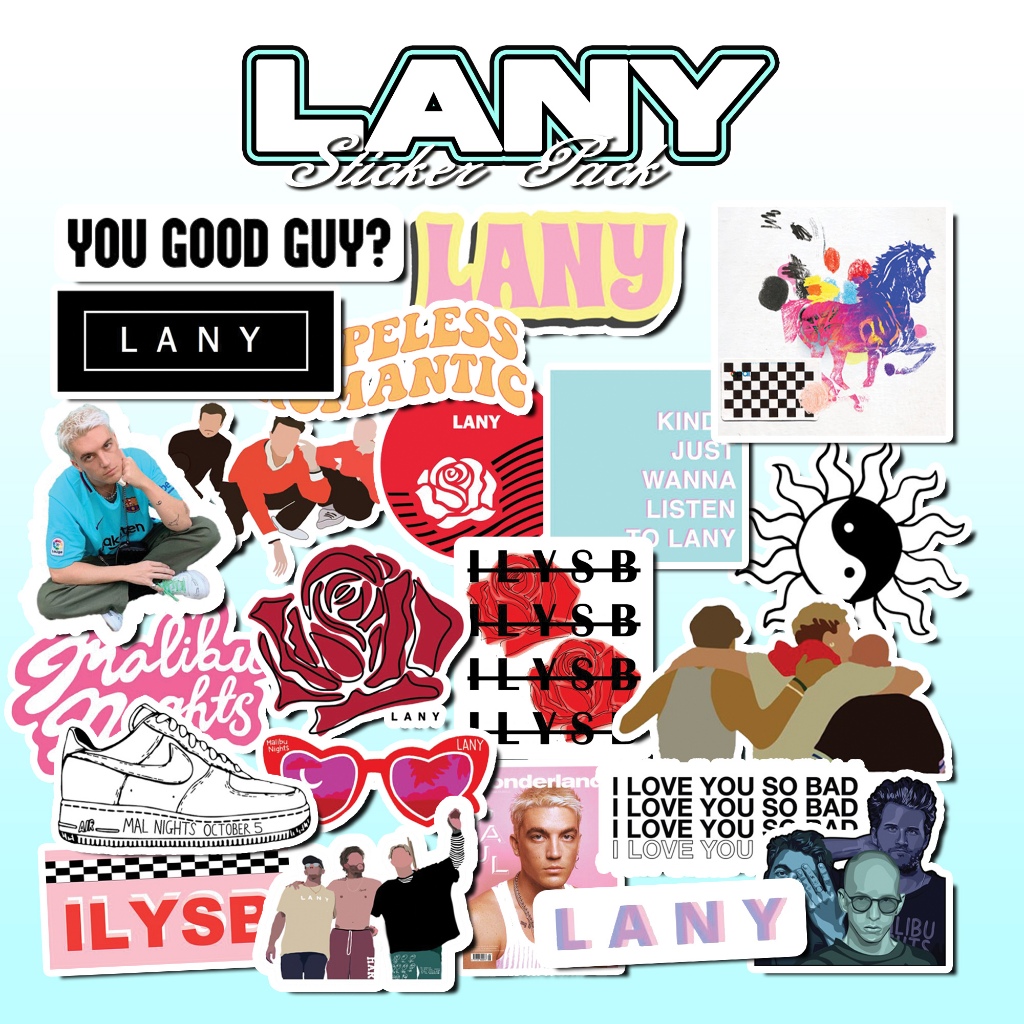 22pcs Lany Aesthetic Sticker Laptop HP Sticker | Shopee Singapore