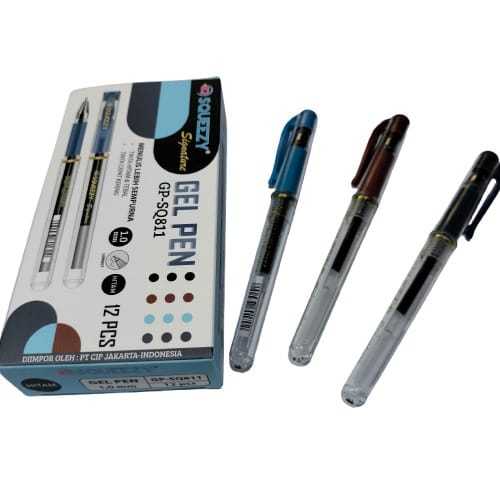 Sq SIGNATURE SQ 811 GEL PEN/HANDED SIGN PEN (12 PCS ) | Shopee Singapore