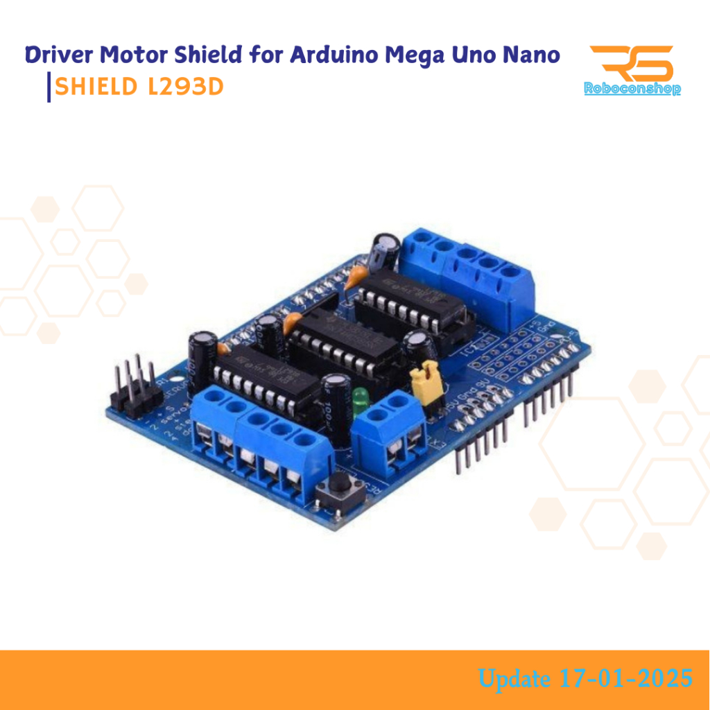 L293 L293D MOTORCYCLE DRIVER SHIELD FOR ARDUINO MEGA UNO NANO | Shopee Singapore