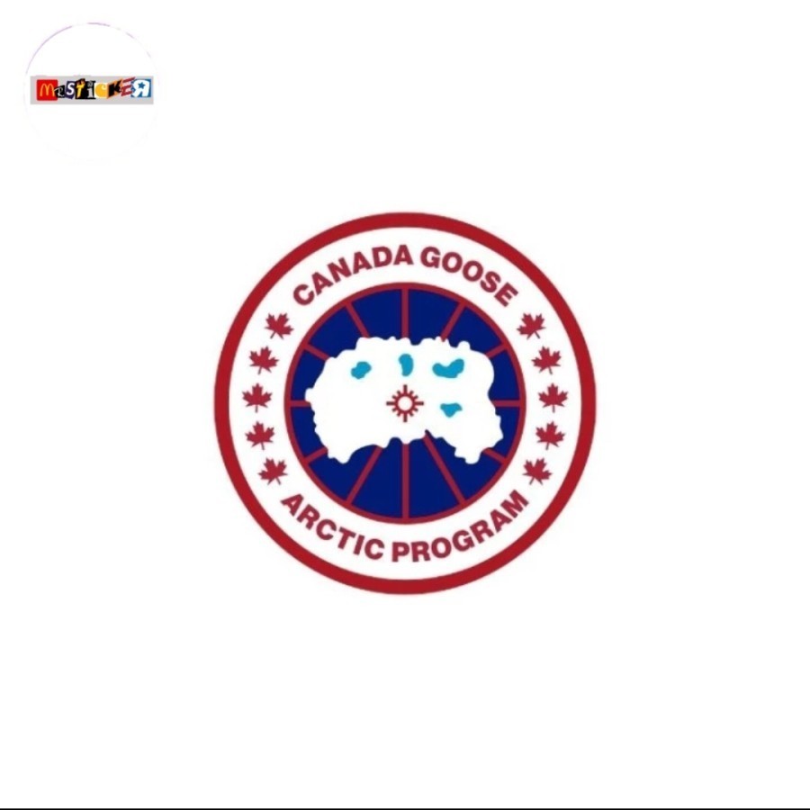 Canada Goose arctic sticker program logo rounded sticker | Shopee Singapore