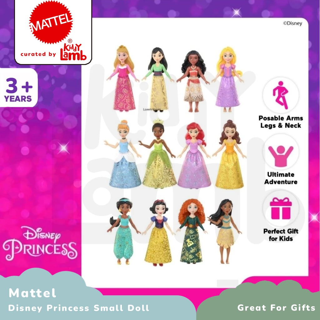 Mattel Disney Princess Doll Character / action figure Barbie Princess ...