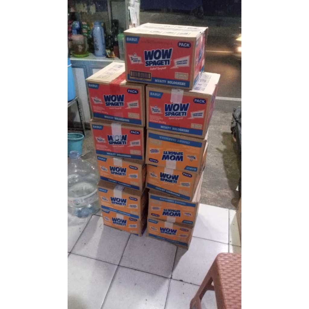 Wow Instant Spaghetti 1 box (84gr x 40pc) | Shopee Singapore