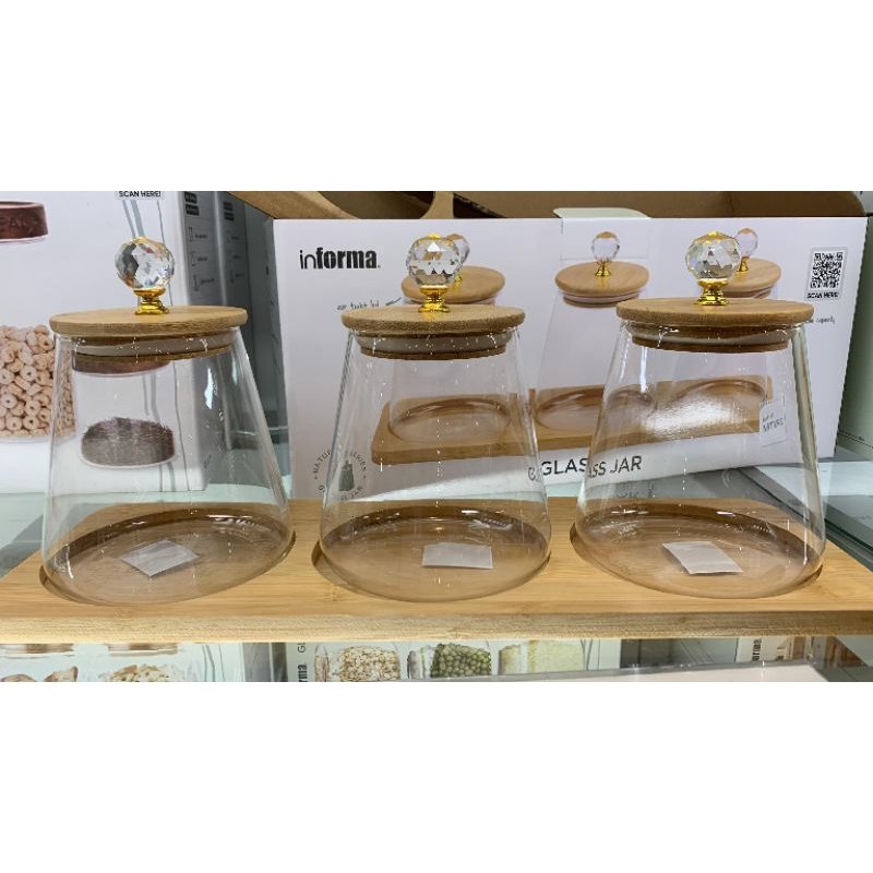 Lanny canister/cake jar set with try/aesthetic cake jar informa/coffee ...