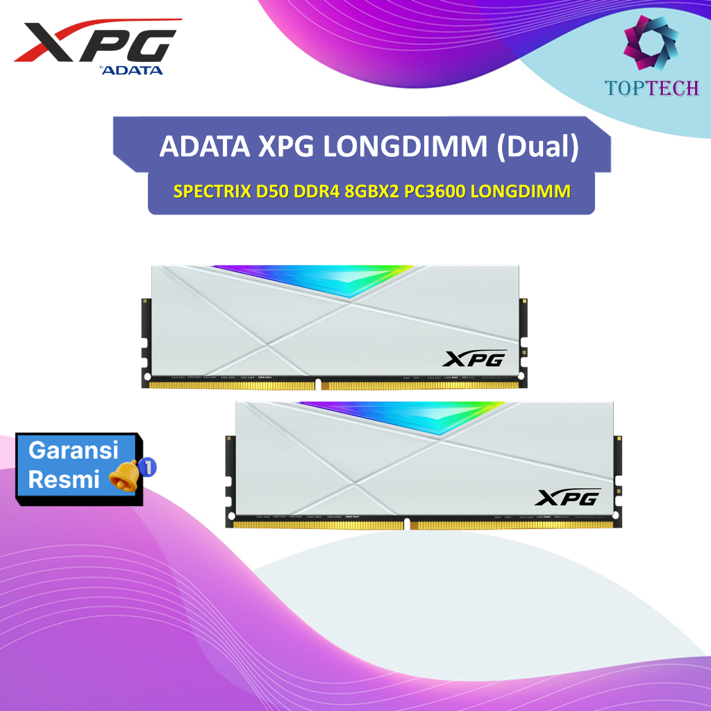 (Dual Channel) TRADITIONAL XPG RAM LONGDIMM DDR4 08GBX2 PC3600 SPECTRIX ...