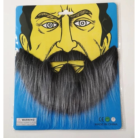 NEWTREND JGMG fake beard long mustache beard ancient cave man homeless ...