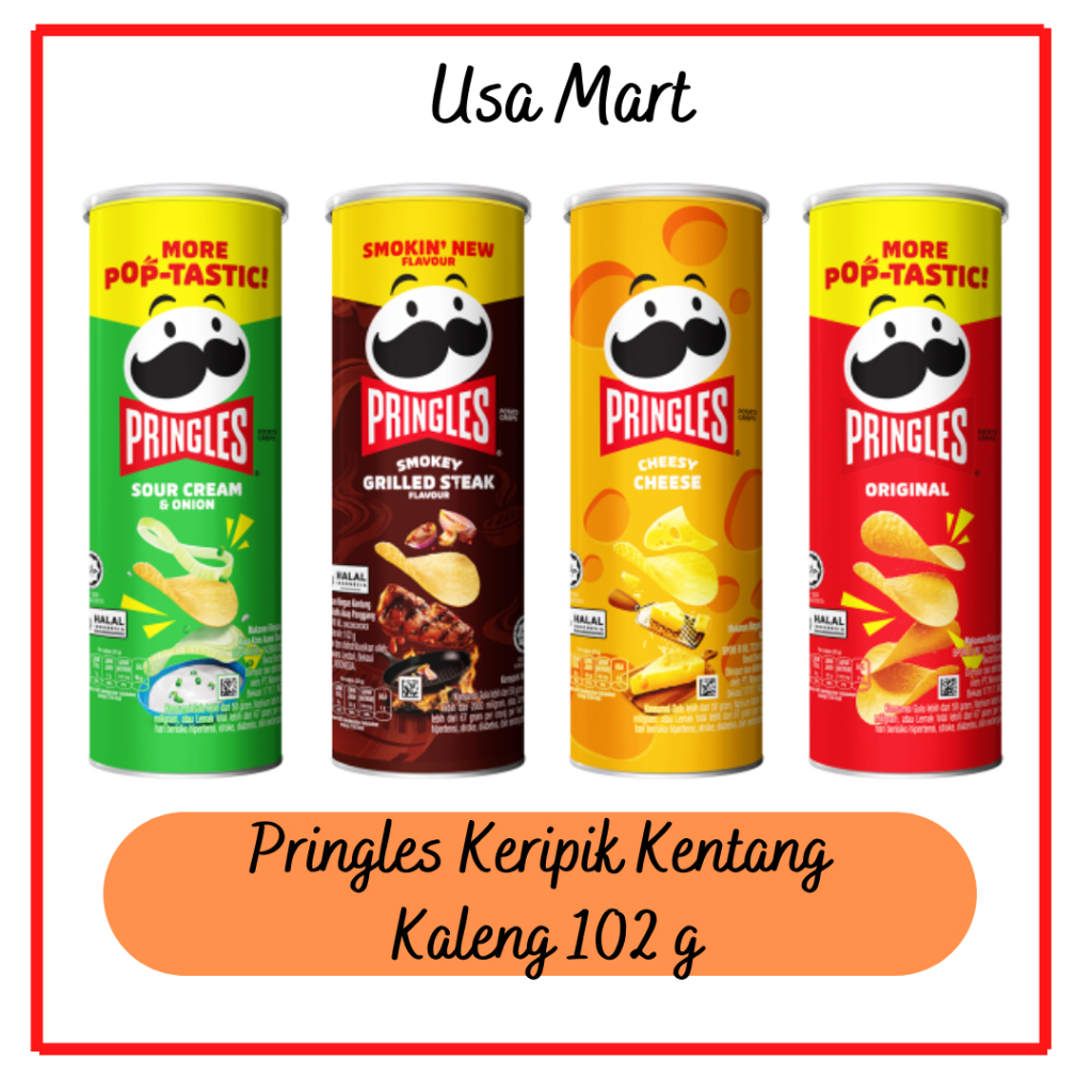 Pringles Original Flavored Potato Chips / Cheese / Sour Cream & Onion ...
