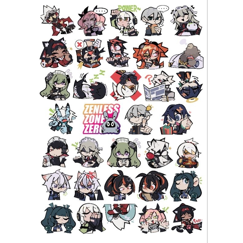 Zenless zone zero sticker. | Shopee Singapore
