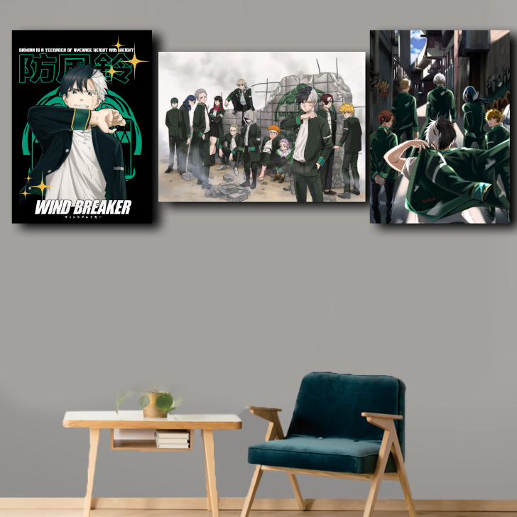 KAYU Karimika Wooden Poster Aesthetic Anime WIND BREAKER SAKURA HARUKA ...