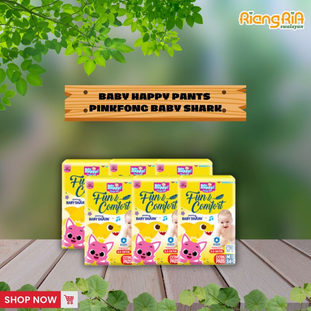 Baby Happy Pants Pinkfong Baby Shark Diapers Pants | Shopee Singapore