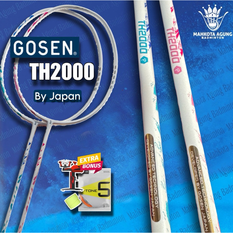 Badminton Racket Gosen TH2000 ORIGINAL 4U G6 30Lbs developed by Gosen ...