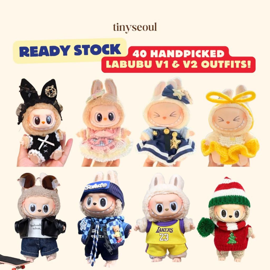 Tiny SEOUL Labubu CLOTHES V1 V2 PREMIUM - Labubu Outfit - Popmart ...