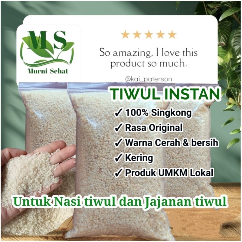 Instant CASSAVA RICE / TIWUL / INSTANT OYEK ORIGINAL FLAVOR 1KG ...