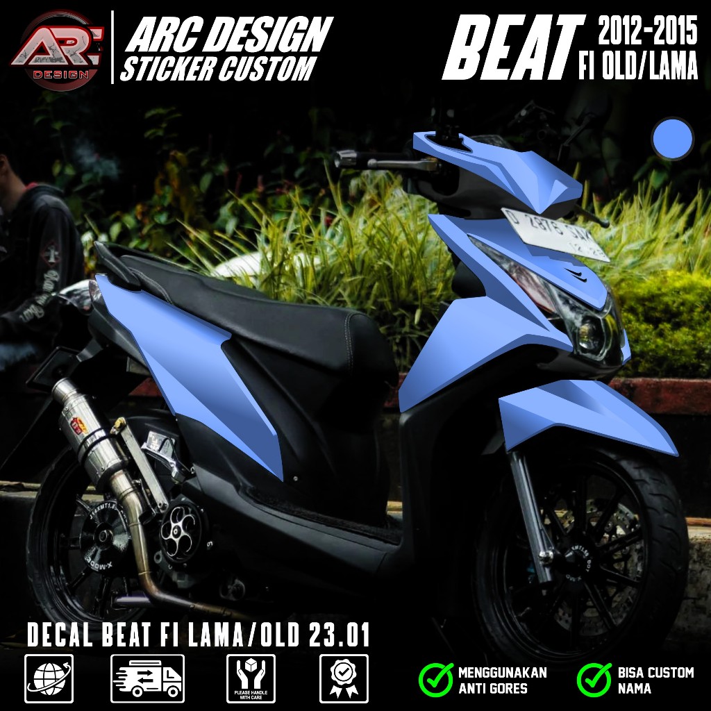 LATEST Old Honda Beat FI Decal Sticker 2012 2013 2014 2015 Full body ...
