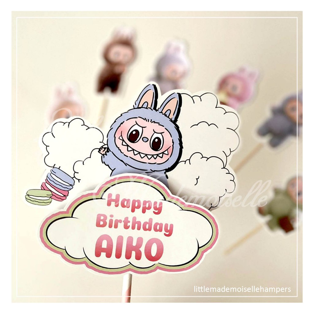 Labubu cupcake birthday Cake Topper | Shopee Singapore