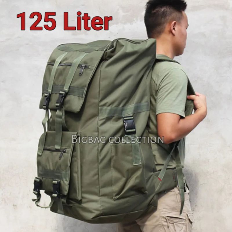Military backpack 125 Liter Tactical Army Military Bag Jumbo Mountain ...