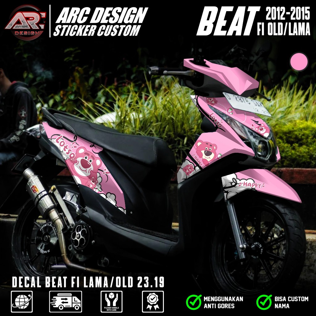 NEWEST Decal Sticker Honda Beat FI Old 2012 2013 2014 2015 Full body ...