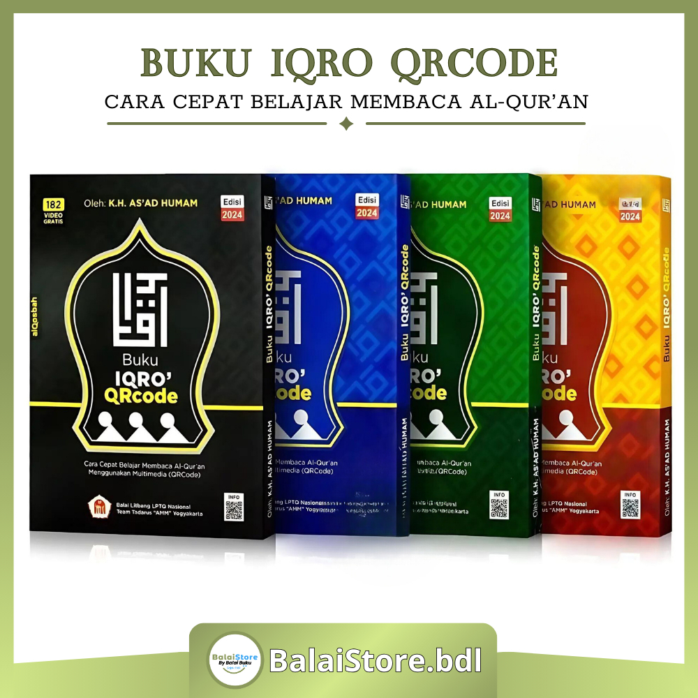 Iqro Millennial Book Qr Code Full Color Multicolor 2024 Edition Iqra ...