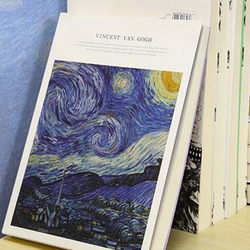 Quality A4 256pathes Van Gogh Vintage Blank Sketchbook Thick White ...