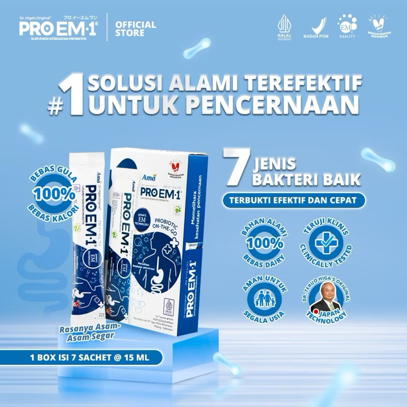 Probiotic PROEM1 1 Box original or grape Sachet 7 or Sachet 14 ...