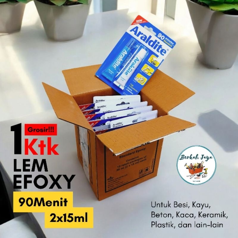 ARALDITE Iron Epoxy Glue biru Standard 90 Minute/ | Blue araldite 2 x ...