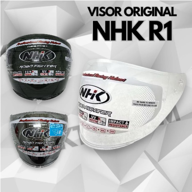 Nhk R1 DOUBLE Visor HELMET Visor GLASS - Original NHK helmet Visor ...