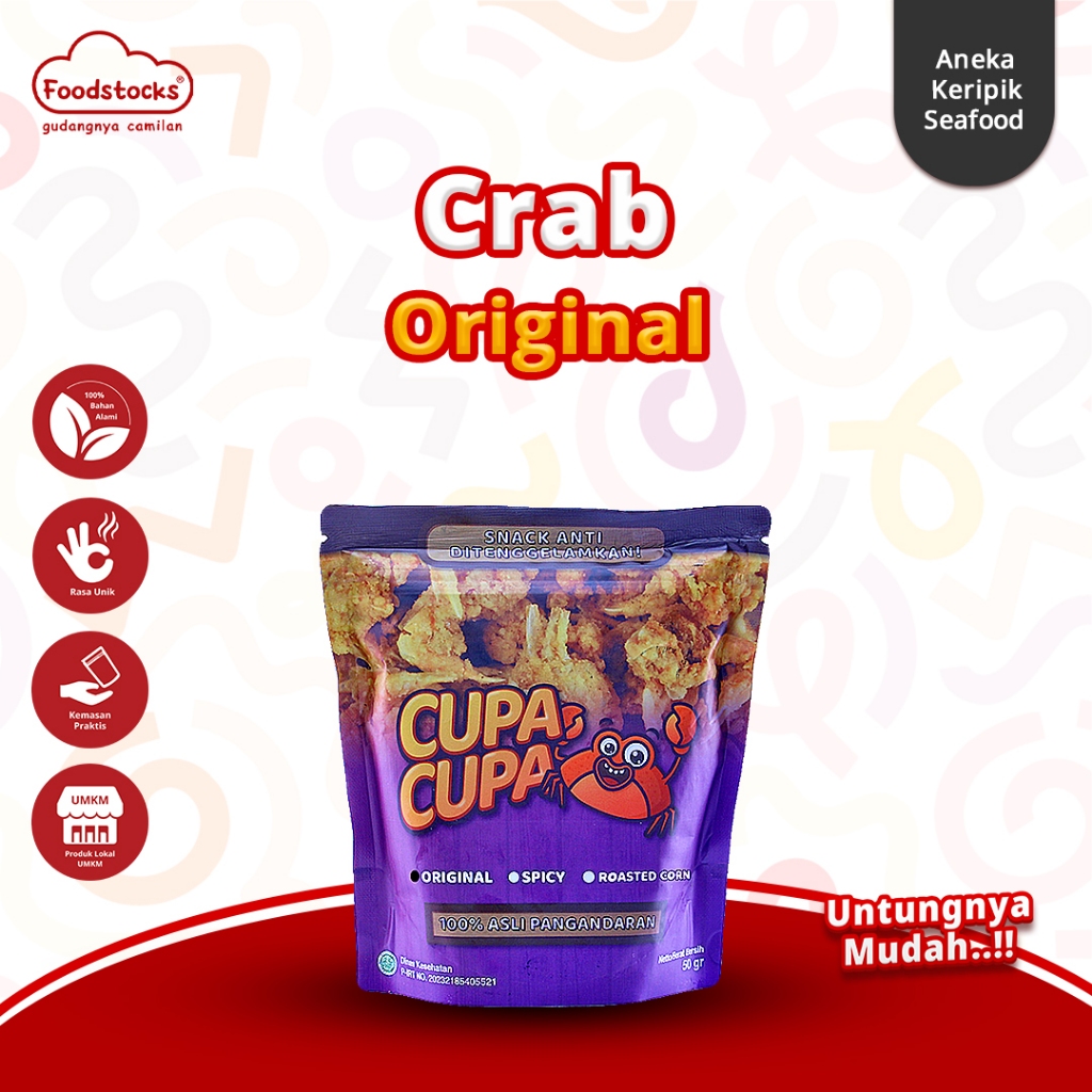 Cupa Cupa Snack - Crispy Baby Crab Mini Crab Snack Original Savory ...
