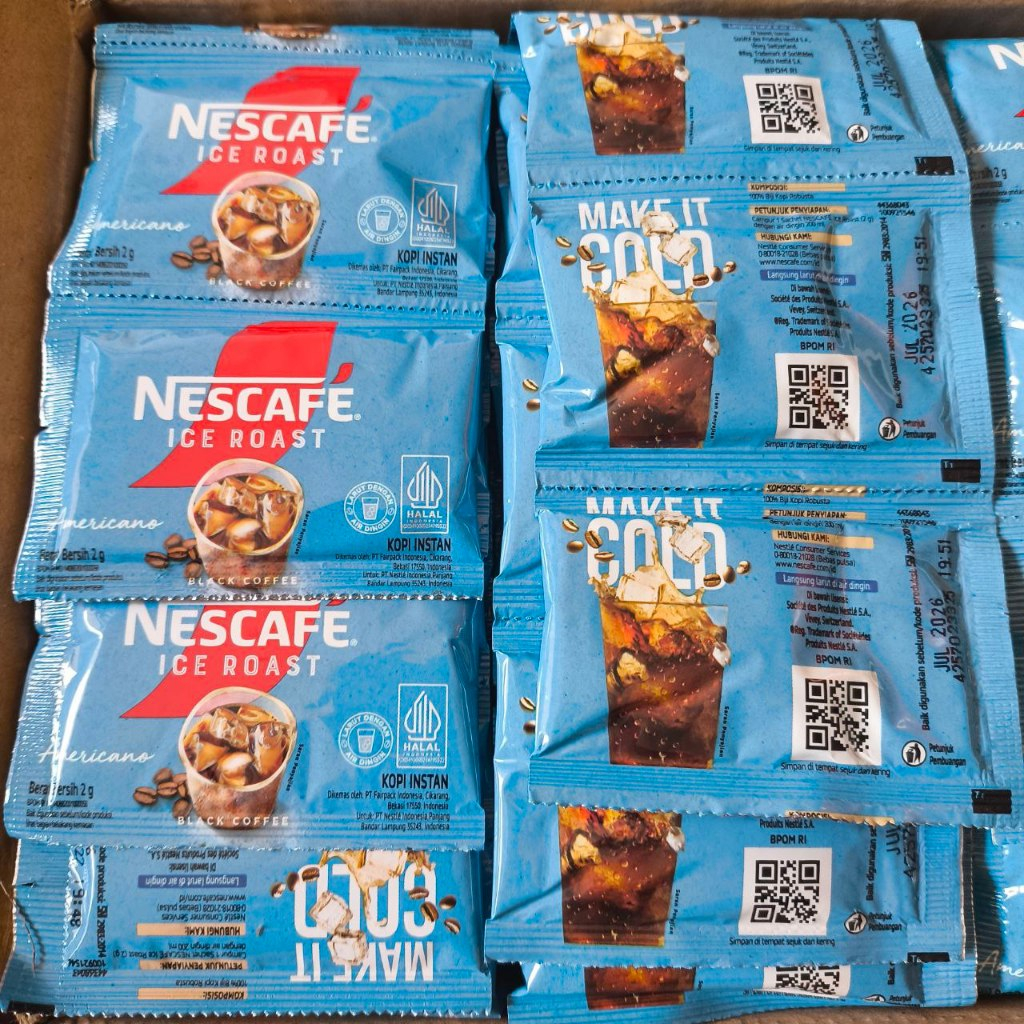 Nescafe Ice Roast Americano Instant Coffee 10 sachets x 2g packaging ...