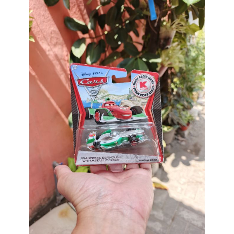 Diecast DISNEY PIXAR CARS FRANCESCO BERNOULLI Metallic Silver Racer ...