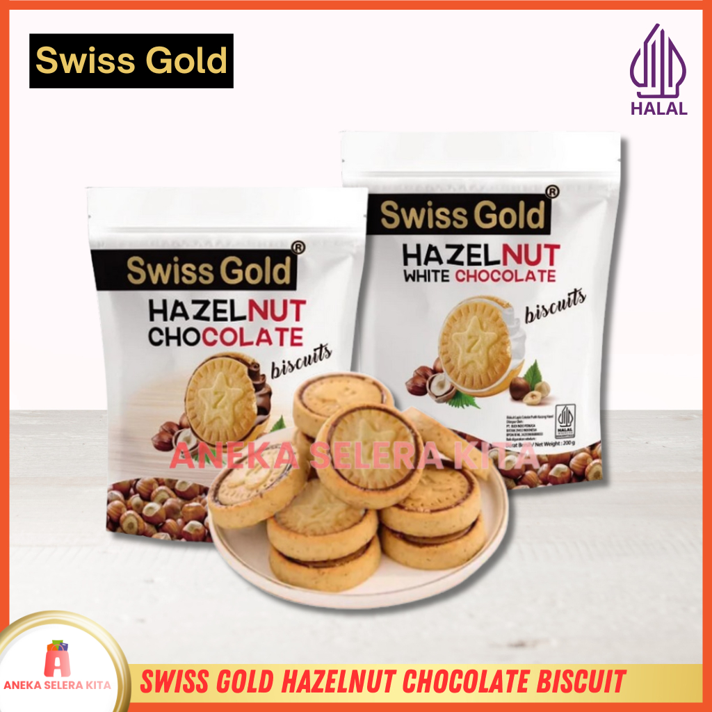 Swiss Gold Hazelnut Chocolate & White Chocolate Biscuit / Hazelnut ...