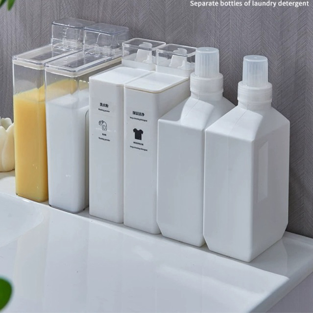 Aphome 1L Detergent Bottle Refill Bottle Liquid Storage Jar Box Laundry ...