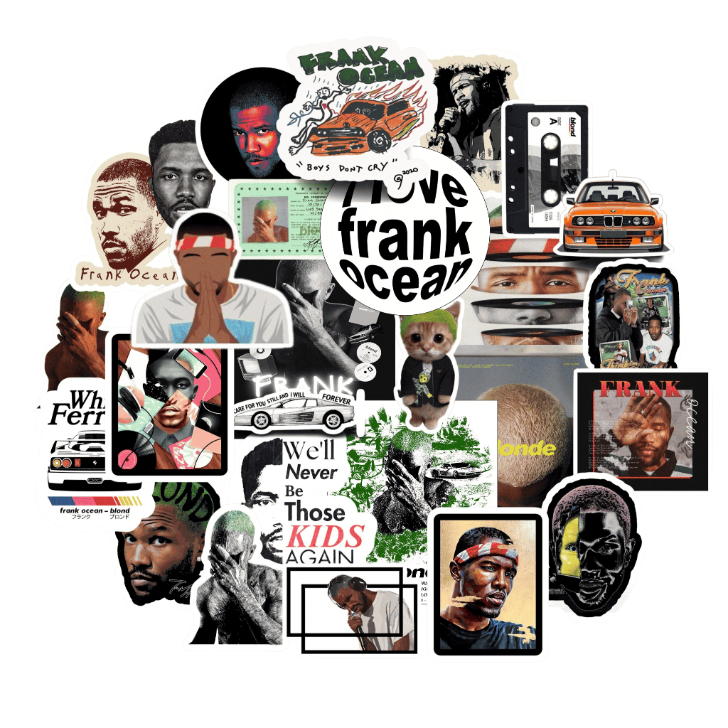 Frank Ocean Sticker Packs 30+ Pcs Waterproof Vinyl Material | Mobile ...