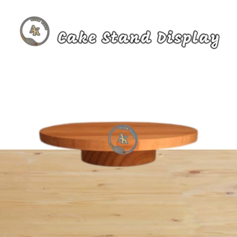 Cake stand display, one-legged cake stand, unique wooden cake stand ...