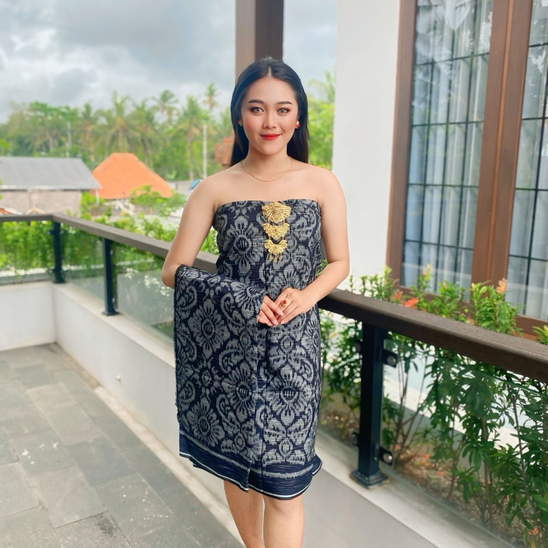 BALI SPECIAL ENDEK WOVEN FABRIC DOUBLE PATRA MOTIF WITH GRING ...