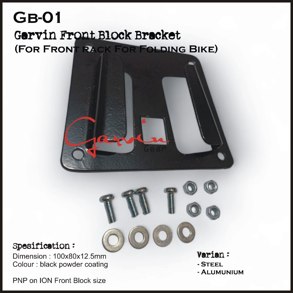GB-01 Front Block Bracket Folding bicycle basket suitcase mini bag ...