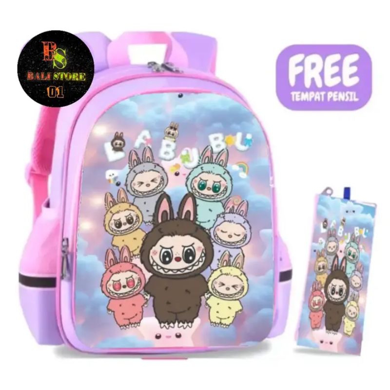 Bali Store labubu Children's Backpack. labubu printed bag. labubu ...