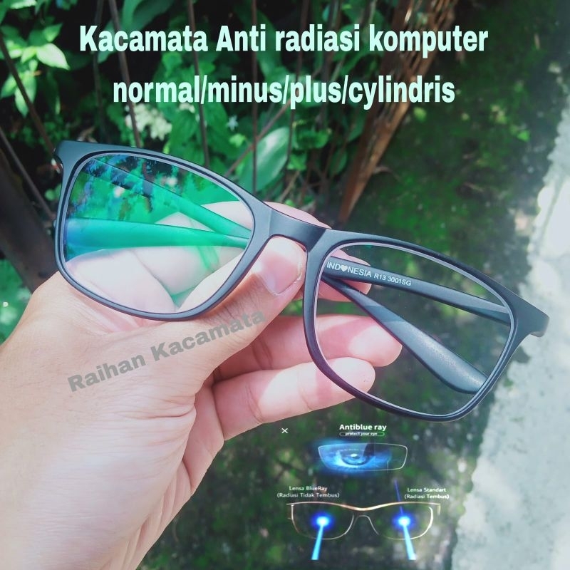 Men's and women's glasses with anti-radiation lenses for computers ...