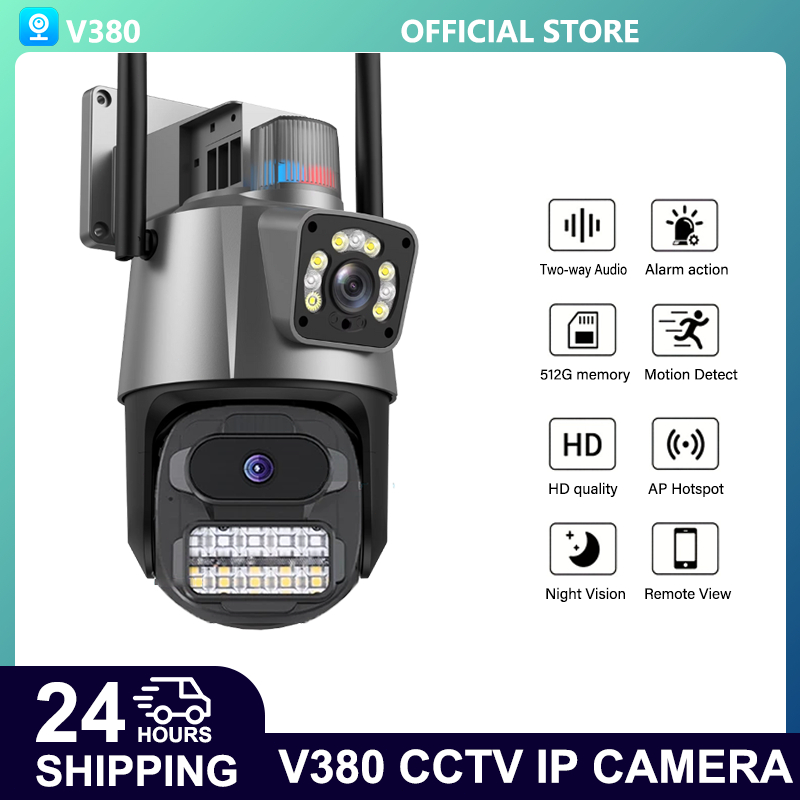 HP Cctv V380 pro cctv WiFi 8MP WiFi IP Camera Dual Screen long distance ...