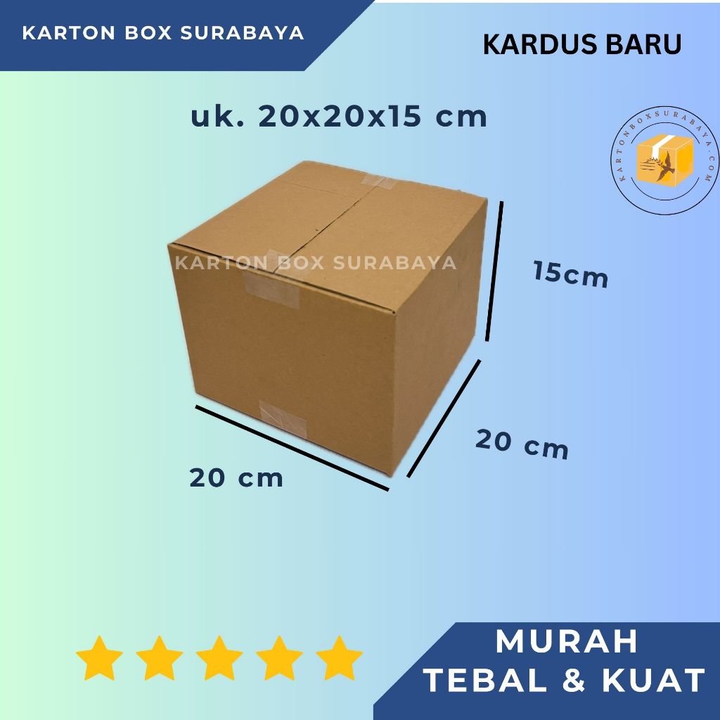 Cardboard BOX CARTON PACKING 20X20X15 cm / CARTON BOX PACKING PLAIN ...