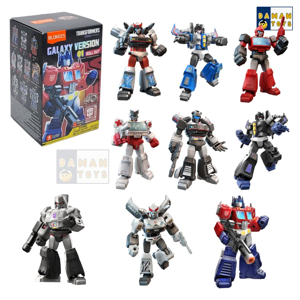 Blind Box Blokees Figure Transformers Optimus Prime Roll Out Ironhide ...