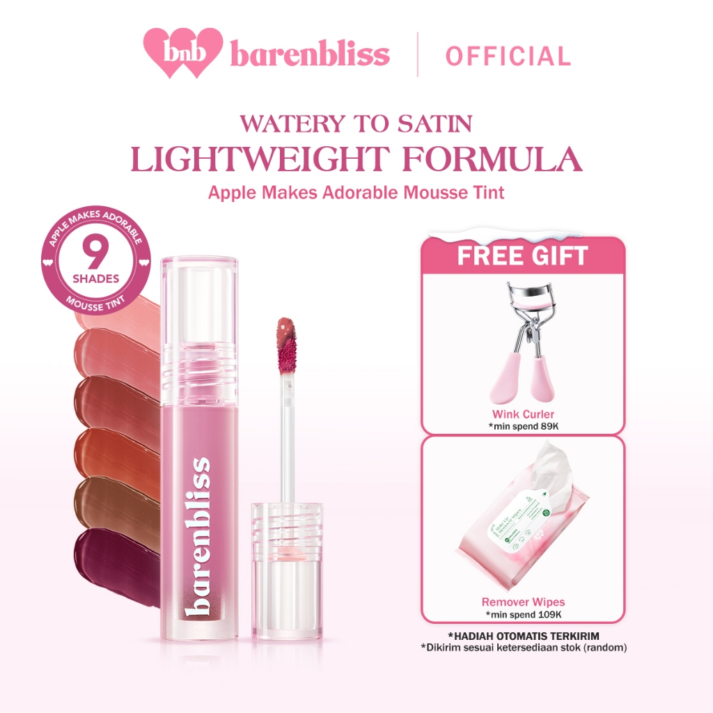 [MUST Have] BNB barenbliss Apple Makes Adorable Mousse Tint Lip Mousse ...