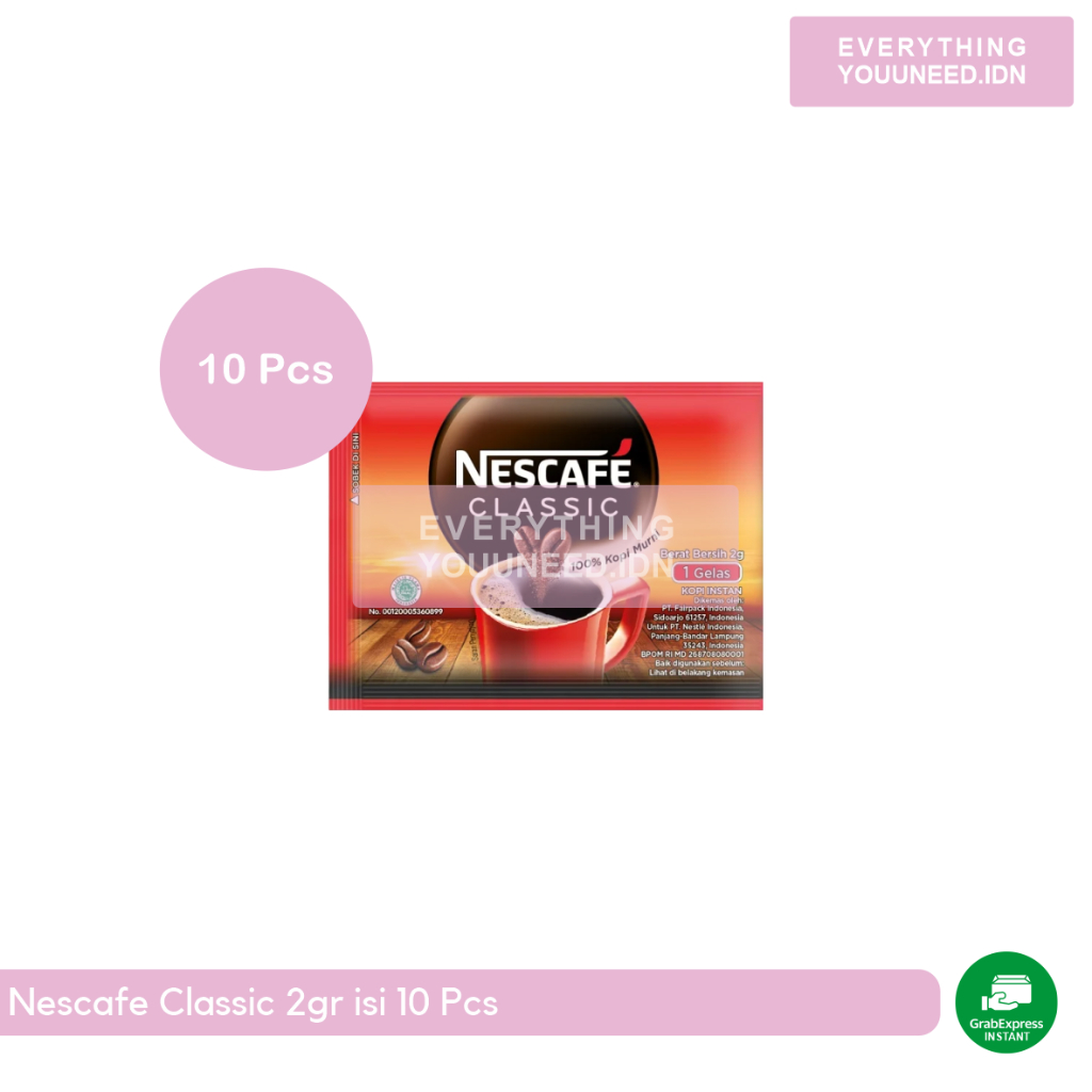 Nescafe Classic Coffee Sachet 2g contains 10 Pcs | Shopee Singapore