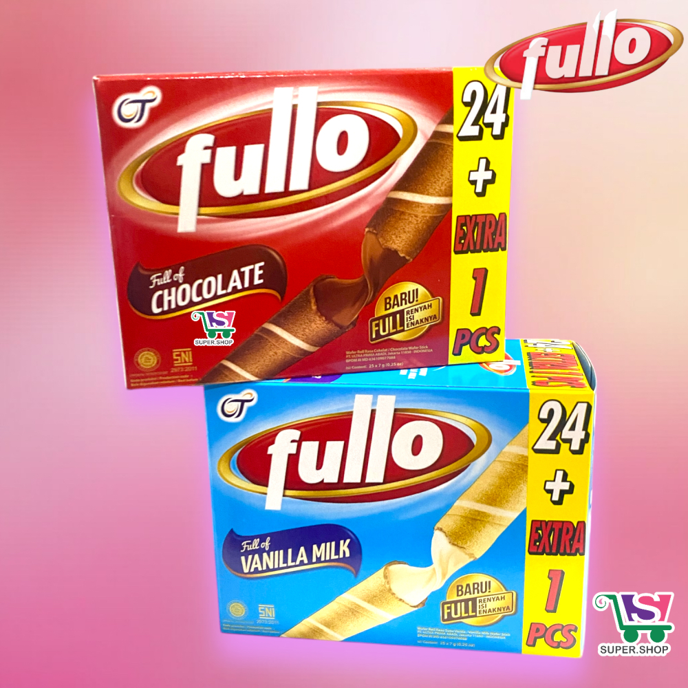 Fullo Wafer Roll Chocolate / Vanilla (24 pcs) | Shopee Singapore