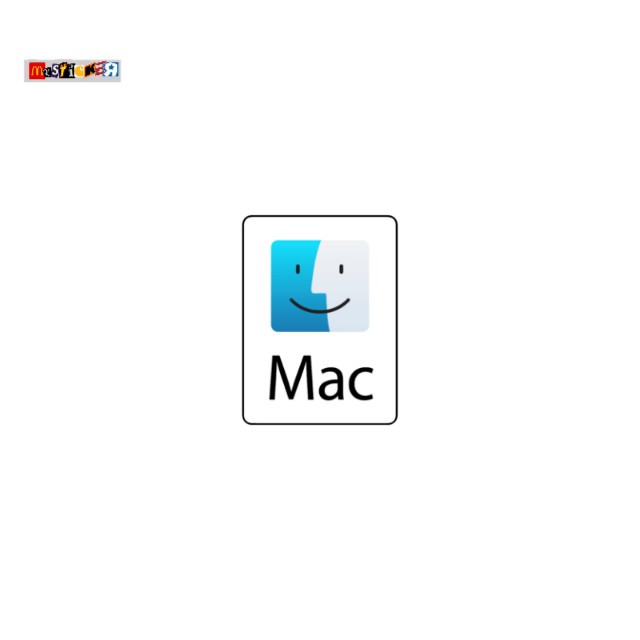 Mac OS sticker, retro machintosh apple computer sticker logo | Shopee ...