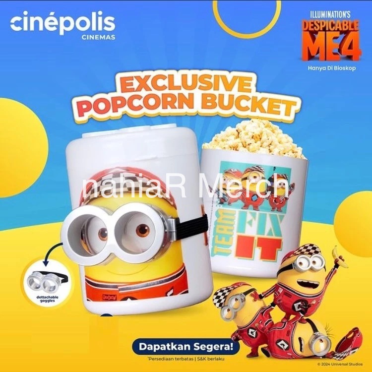 Despicable Me 4 x Cinemapolis Official Exclusive Popcorn Bucket ...