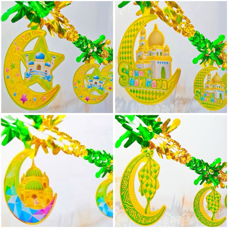 EID PULL GARLAND 2,8 METERS EID UL FITRI 2025 SLINGER HARI RAYA ...