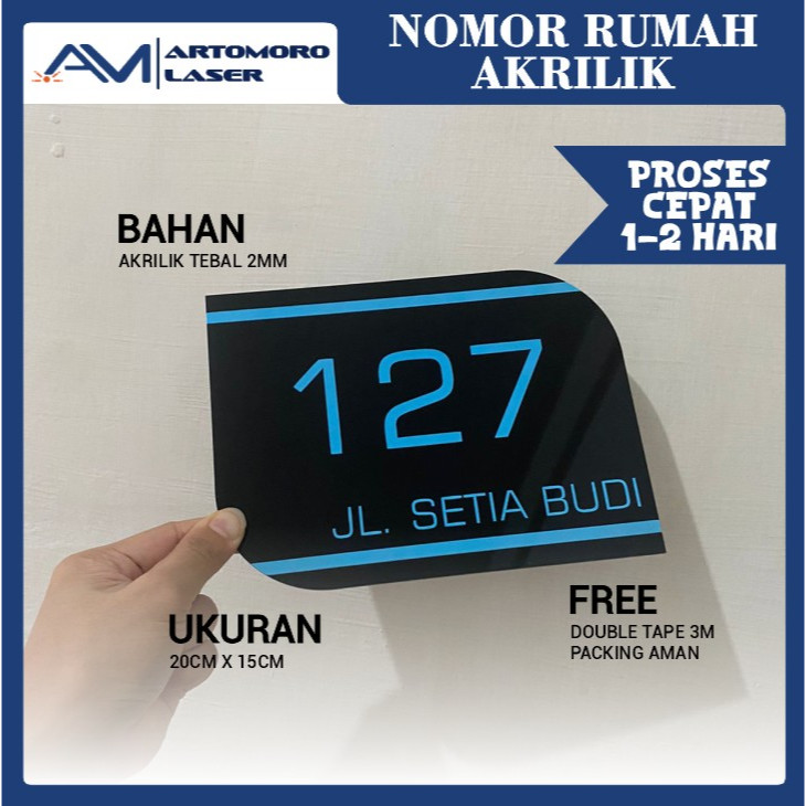 Custom ACRYLIC HOUSE NUMBERS | Acrylic TEMPAH HOUSE NUMBER BOARD ...
